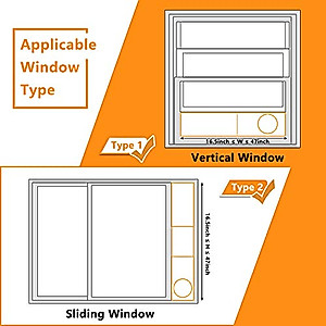 LBG Products Portable Air Conditioner Window Seal Plates Kit, Vertical AC Window Unit, Adjustable Seal AC Window Vent Kit for Exhaust Hose, Universal for Ducting with 5 inches Diameter