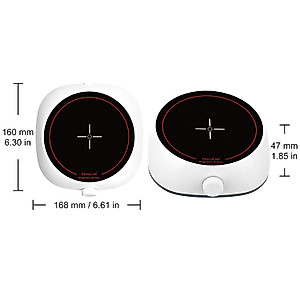 stonylab Mini Magnetic Stirrer with Stir Bar, 2L Capacity 200-1800 RPM Speed Levorotary Mini Magnetic Stirrer, Rated Power 5W, 110V