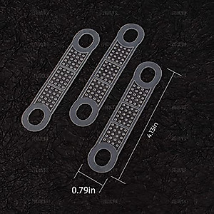 AUEAR, 100 Pack Clear Non-Slip Rubber Clothes Hanger Grips Clothing Hanger Strips for Wood Plastic Hangers Home Stores Use