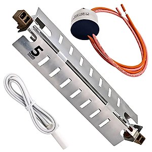 JACS WR51X10055 Refrigerator Defrost Heater Kit with WR50X10068 Thermostat and WR55X10025 Sensor - Compatible with GE Hotpoint Models