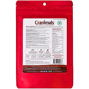 Cranimals Gold Cranberry Powder for Cats - Vegan DHA Omega 3, Urinary Health Support - Two Pure Ingredients, No Additives - Replace Fish Oil with Cranberry Antioxidants- 120g/ 4.2 Oz Bag