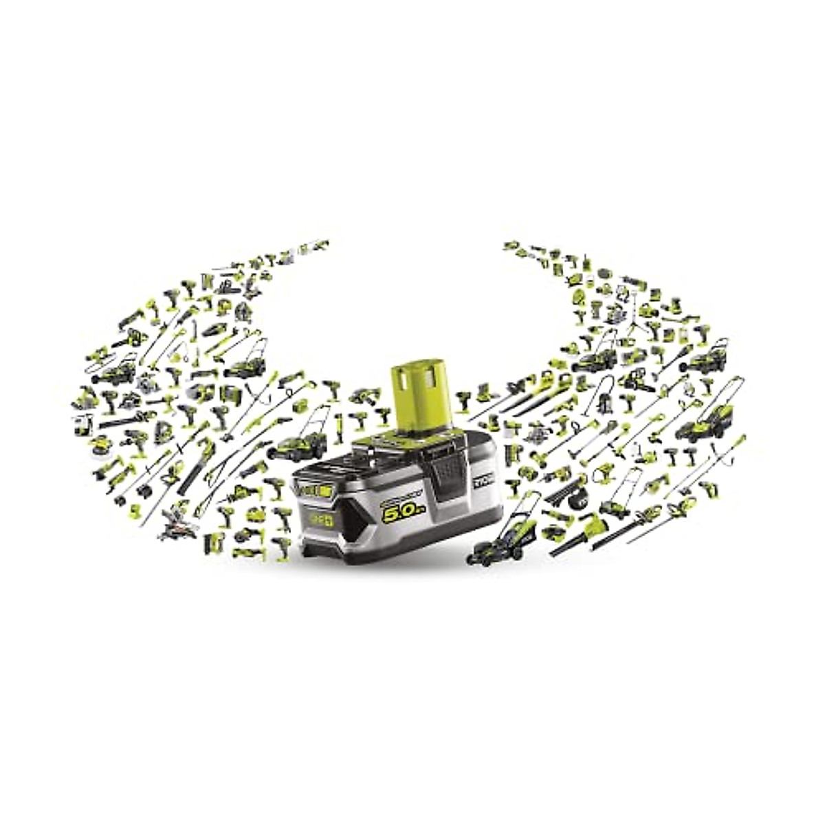 Ryobi OBL1820S ONE+ Cordless Blower, Air Speed (Zero Tool), 241 km/h, 18 V, Hyper Green and Grey