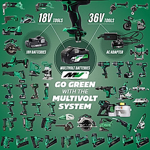 Metabo HPT 18V MultiVolt Hammer Drill and Triple Hammer Impact Driver Cordless Combo Kit | Lifetime Tool Warranty | KC18DBFL2C