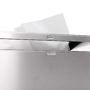 Sumnacon Rectangular Tissue Box Cover - Stylish Stainless Steel Paper Facial Cover, Modern Metal Tissue Box Holder for Bedroom/Bathroom/Vanity/Countertop/Dresser/Night Stand/Office/Car, Brushed Nickel