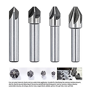 AHAFEI Steel Chamfering 60/90 Degrees Countersink Drill Bit Metal Chamfering Drill Hole 1Pcs (Color : 12X90D)
