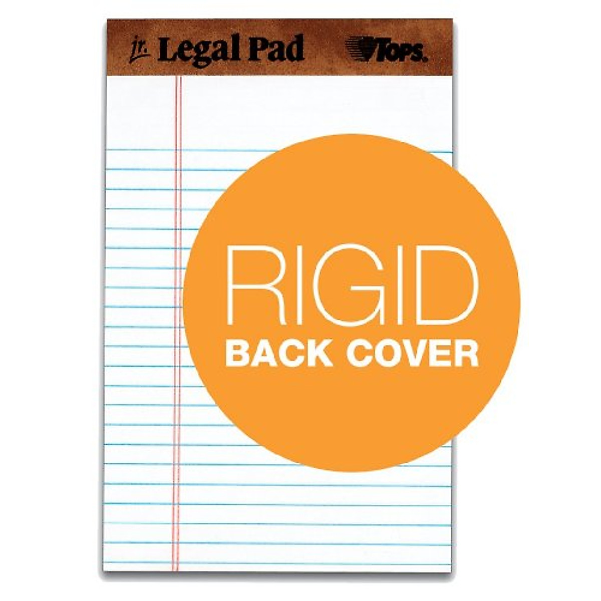 TOPS The Legal Pad Legal Pad, 5 x 8 Inches, Perforated, White, Narrow Rule, 50 Sheets per Pad, 5 Pads per Pack (75008)