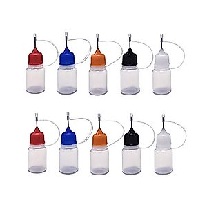 JOYWEE (30 Pack, 5ml) Needle Bottle dropper bottle eliquid bottle liquid bottle squeeze bottle Steel Needle TIP Dropper Bottle