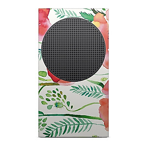Head Case Designs Officially Licensed Ninola Red Flower Art Mix Matte Vinyl Sticker Gaming Skin Decal Cover Compatible with Xbox Series S Console and Controller Bundle