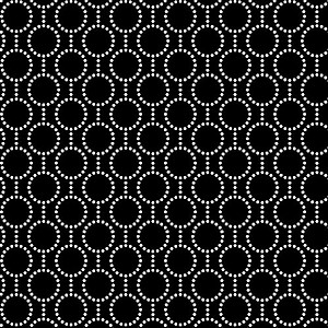 Texco Inc Wool Dobby Geometric Pattern/100% Poly No Stretch Geo Prints Woven Decoration Apparel Home/DIY Fabric, Black Offwhite 1 Yard