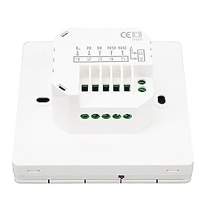 Smart Temperature Controller, LCD Screen Floor Heating Thermostat AC90V-240V 5-60℃ Setting High Accuracy NTC Sensor for Leisure Places (3A WiFi with Linkage)