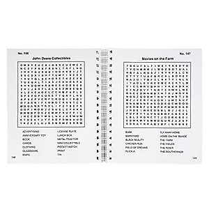 John Deere Word Search, Multi-Level Spiral-Bound Puzzle Book Including More Than 250 Farm, Tractor, and Animal Puzzles (Part of the Brain Busters Puzzle Collection)