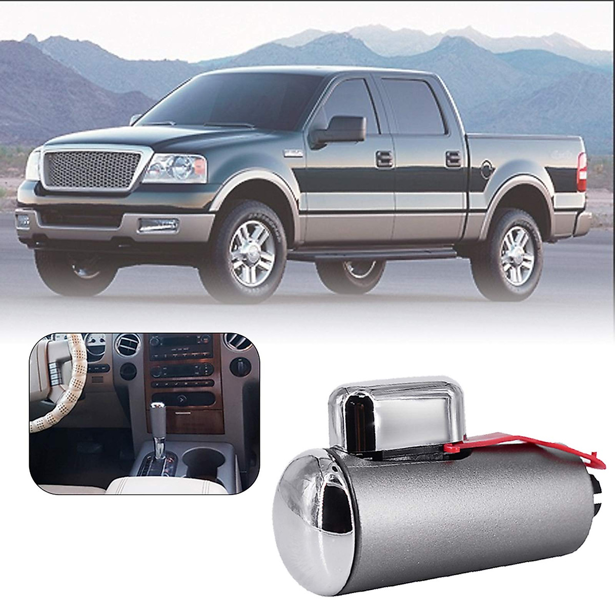 CULMKARI Automatic Transmission Shift Lever Knob Handle Palanca De Cambios Assembly Fits for 2004 2005 2006 F-150 Replaces 4L3Z-7213-BA 4L3Z7213BA