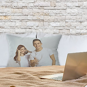 Custom Love, Couple Photo Pillowcase w Any Picture | 30x20 - Optional Pillow Insert | Personalized Pillow Cover with Your Loved Ones | Custom Gifts w Any Picture, Couple Gifts