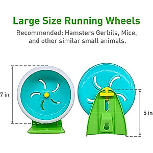 kekafu Silent Hamster Exercise Wheels Toy 7 inch Stand Silent Spinner-Quiet Hamster Wheel,Super-Silent Hamster Exercise Wheel, Silent Spinner Hamster Wheel for Hamsters,Gerbils,Mice,Small Pet
