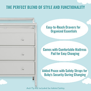Dream On Me Liberty Collection 3 Drawer Changing Table