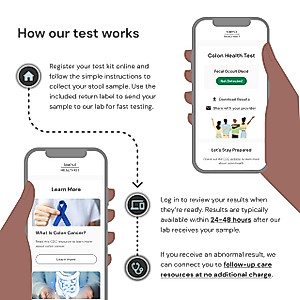 Simple HealthKit Colon Health FIT Home Test - At-Home Test for Colon Health - Free Follow-Up Care & Fast Lab Results