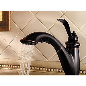 Pfister LG5327YY Marielle 1-Handle Pull-Out Kitchen Faucet in Tuscan Bronze, Water-Efficient Model