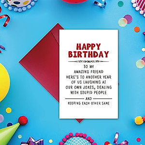 Happy Birthday Friend, Funny Birthday Card for Friend, Best Friend Birthday, BFF Card