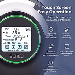 3D Printer Filament Dryer Box, SUNLU FilaDryer S2 for 3D Printing, PLA+ 3D Printer Filament 1.75mm Dimensional Accuracy +/- 0.02 mm, S2 Dryer Box & PLA+ Wood