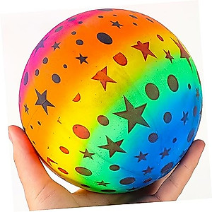 INOOMP 8pcs Inflatable Swimming Pool Beach Balls for Kids Bulk Kids Toys Water Fun Play Toy Balls for Swimming Pool Rainbow Color Pool Balls Billiards Small Ball Toy Ball Mini Child