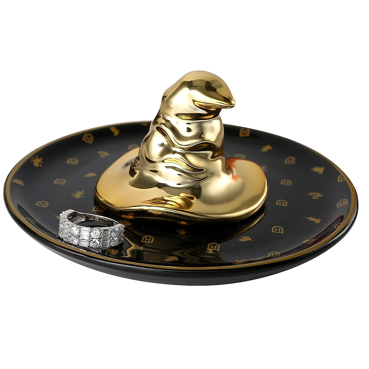 Harry Potter Sorting Hat Ceramic Trinket Tray - 3D Trinket Jewelry Holder, Bracelets Rings Earrings Storage Dish
