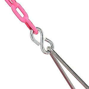 Take Me Away Pink Swing Seat - Heavy Duty Chain Plastic Coated - Playground Swing Set Accessories Replacement