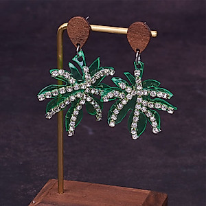 FASHEWELRY 16Pcs Wood Post Stud Earrings with Loop Teardrop Rhombus Flat Round Oval Shape Stud Earring Findings with Safety Earring Backs for Women Dangle Earring Jewelry Making