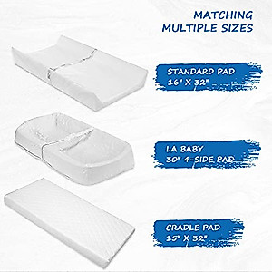 Changing Pad Cover Waterproof, Changing Table Cover Organic Cotton 2 Pack Diaper Changing Pad Cover, Jersey Knit Super Soft & Stretchy Baby Cradle Sheets Covers, 32" x 16" x 4", White