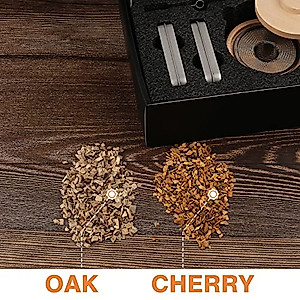 Nakucholy Cocktail Smoker Kit with Torch, Old Fashioned Smoker Kit for Whiskey Bourbon with Wood Chips, Hand Crafted Premium Bartender Kit, Ideal Gifts for Men (Butane Not Included)