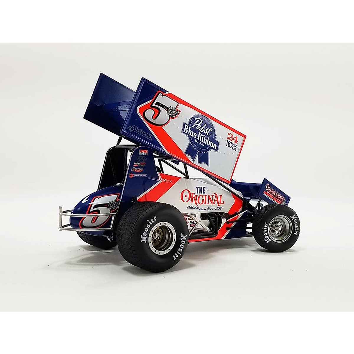 Winged Sprint Car #5W Lucas Wolfe Allebach Racing World of Outlaws (2022) 1/18 Diecast Model Car by Acme A1822006