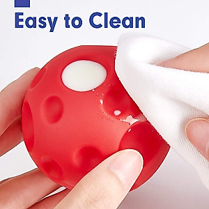 Sensory Balls for Toddlers 1-3 with Easy Catching Rattle Baby Toys 6-12 Months - Montessori Sensory Toys for Babies and Toddlers Ages 0-2 - 7PCS