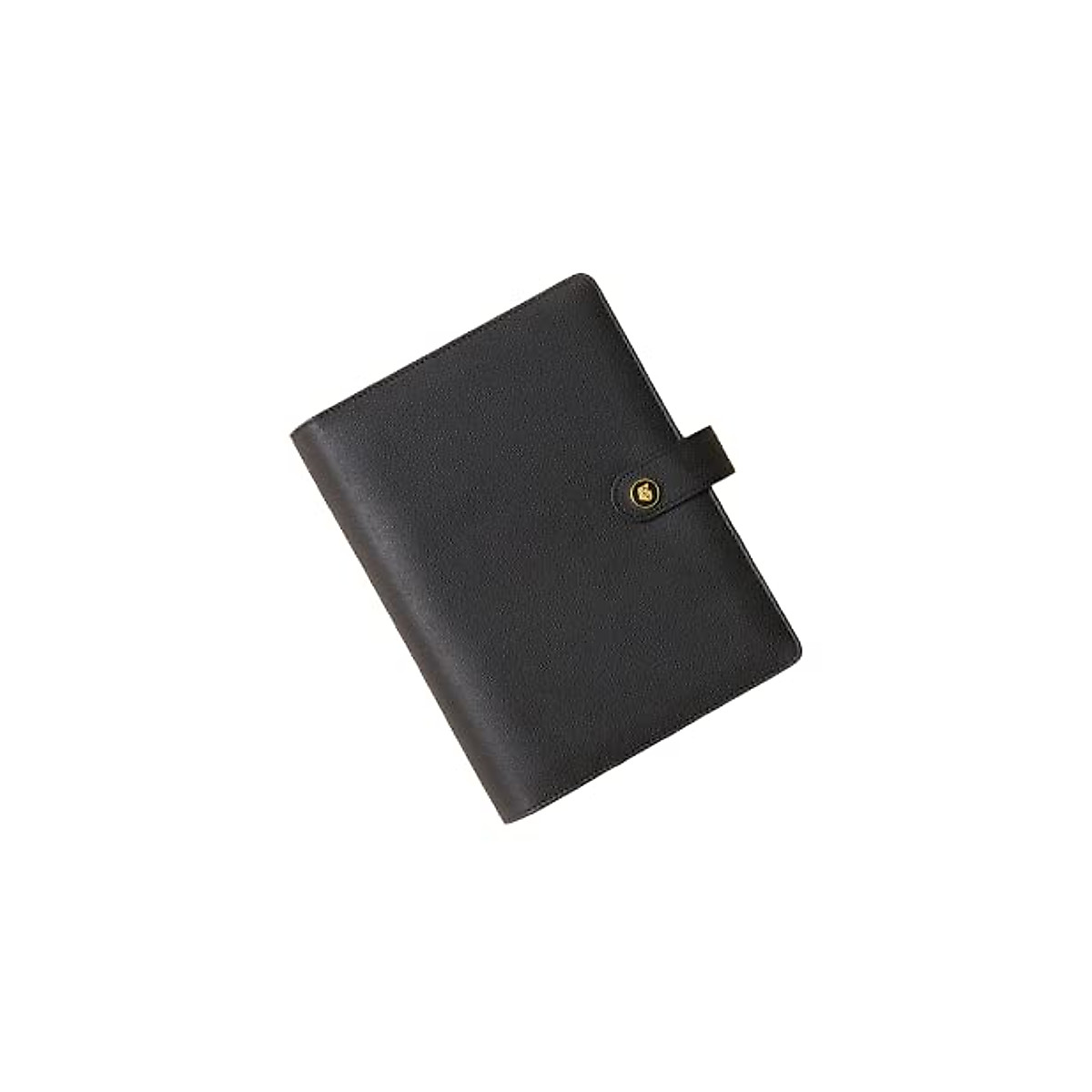 Ambition LTD Black Key Agenda, Woven A5 (5.8 x 8.3") sized planner, organizational tool, Black Matte 6 ring binder, Vegan Leather