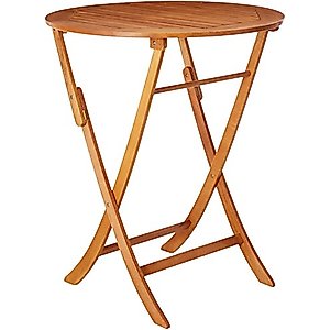 International Caravan Furniture Piece Royal Tahiti Outdoor 36" Bar Height Round Folding Table
