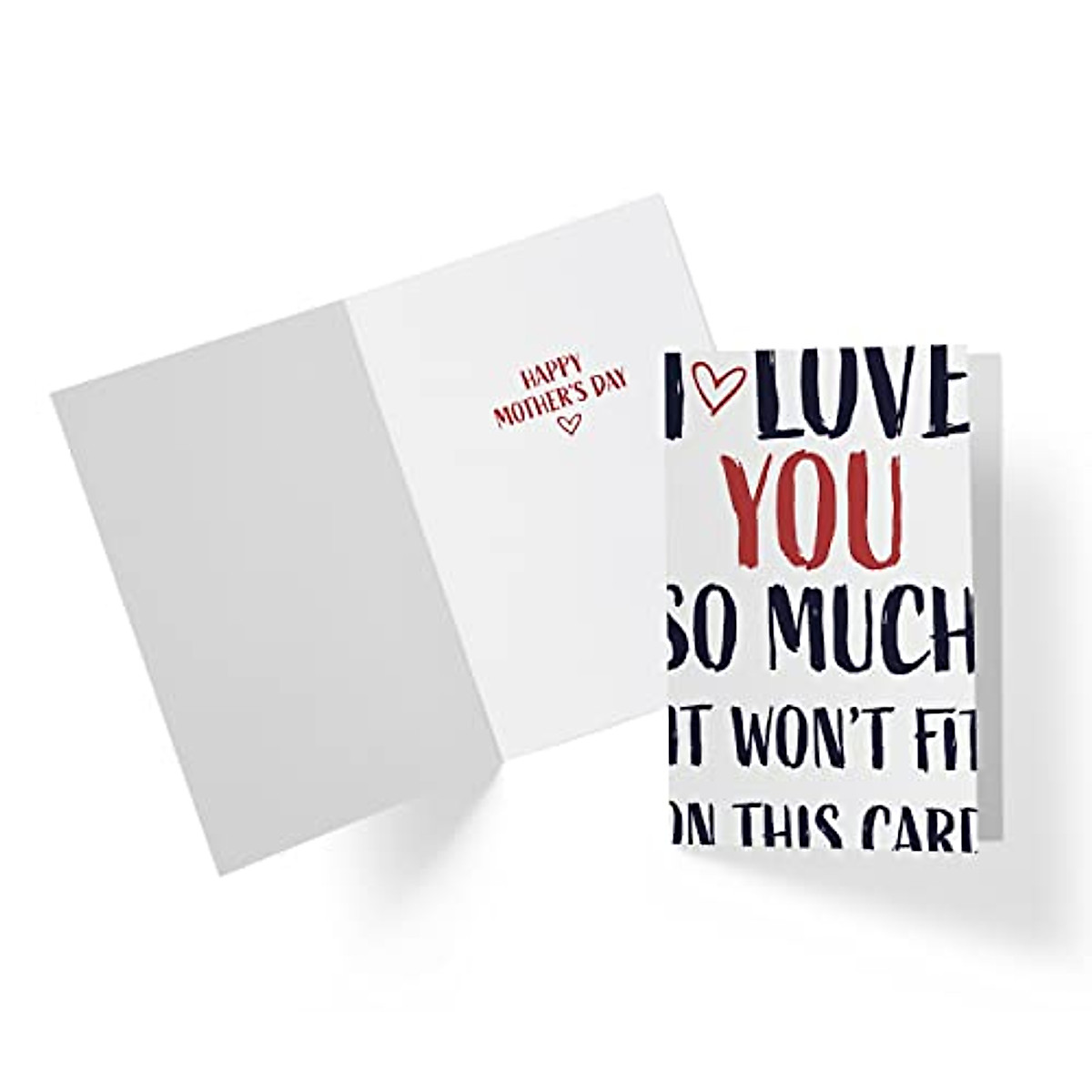 Sweet and Funny Mother's Day Card - Perfect Card for Her - Ideal Mothers Day Card - Karto - This Much You