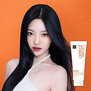 Mise En Scene Perfect Serum Treatment | Korean Hair Mask for Hair Coating Effect, Treatment at Home Care, Nutritient conditioner, 6.08 Fl. Oz.(180ml)
