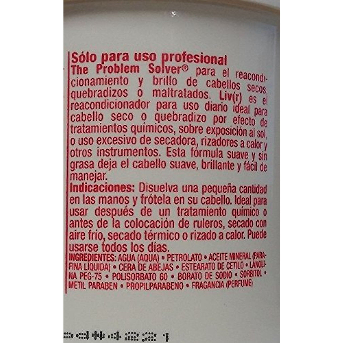 [SUMMIT] LIV CREME HAIRDRESSING AND CONDITIONER 15 OZ, 425 g