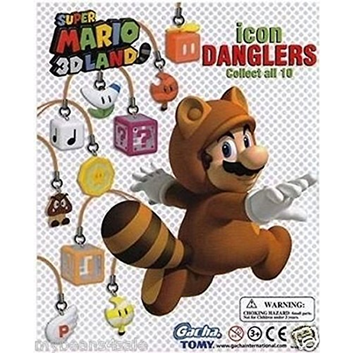Takara Tomy Super Mario 3D Land Icon Danglers Approx.75 inch Keychain Fig-Music / Jump Block