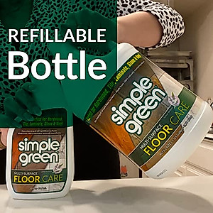 Simple Green Multi-Surface Floor Care - Cleans Hardwood, Vinyl, Laminate, Tile, Concrete and Other Wood - pH Neutral Floor Cleaner 32oz
