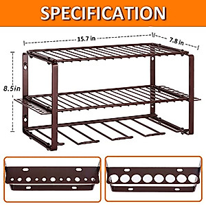 BSRHOME Power Tool Organizer Heavy Duty Tool Shelf Organizer | Wall Mounted Garage Storage Rack for Handheld & Power Tools | Perfect for Father's Day