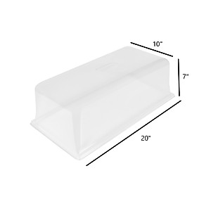SUNPACK Sundome Plastic Humidity Dome, Clear, 7" - Ideal for Greenhouses or Indoor Growing, Maintains Humidity for Healthy Seedling Growth