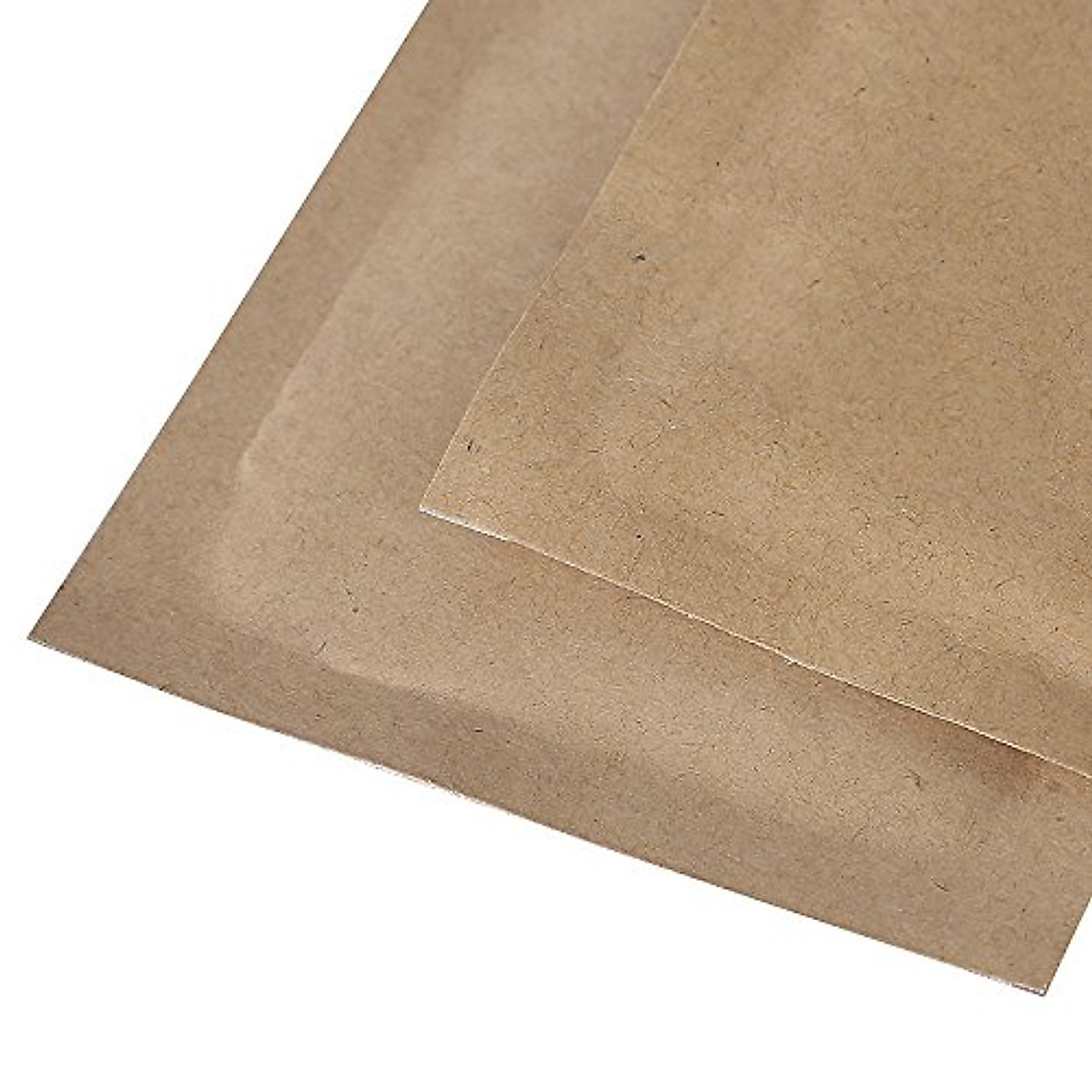 100PCS Brown Kraft & Foil Hybrid Flat Zipper Seal Bags 9x14cm (3.5x5.5")