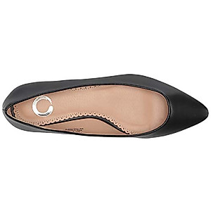 Journee Collection Womens Cortni Flat Black 7.5 W