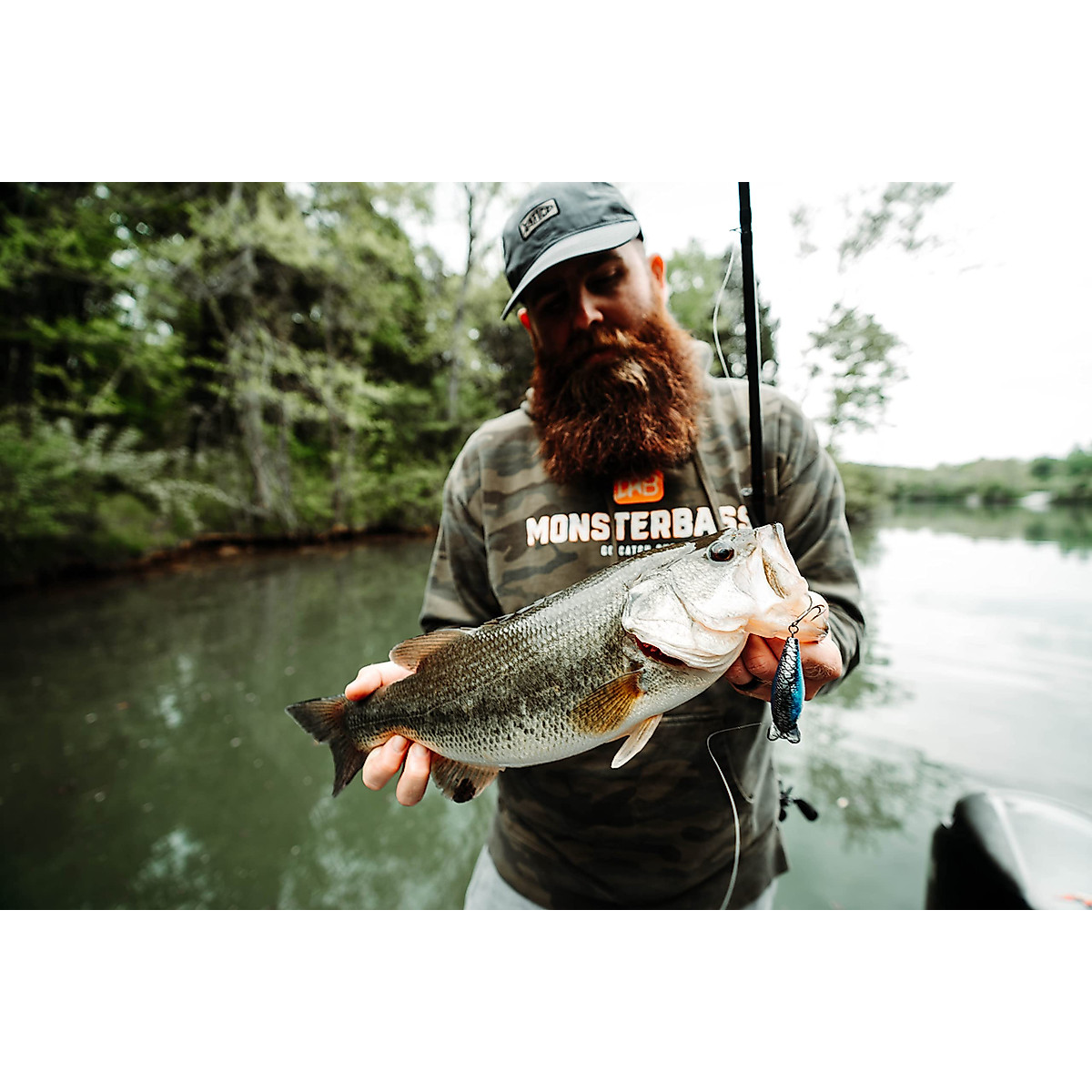 MONSTERBASS Fishing Kit for Bass, Crappie, Trout, Pike, Panfish Filled with Professional Fishing Tackle Items. Premium Fishing Baits to Upgrade Your Bass and Panfish Tackle