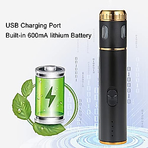 Electric Portable Herb Grinder, USB Rechargeable Spice Multipurpose Crusher for Fluffy Product and The kitchen Grinding (black)