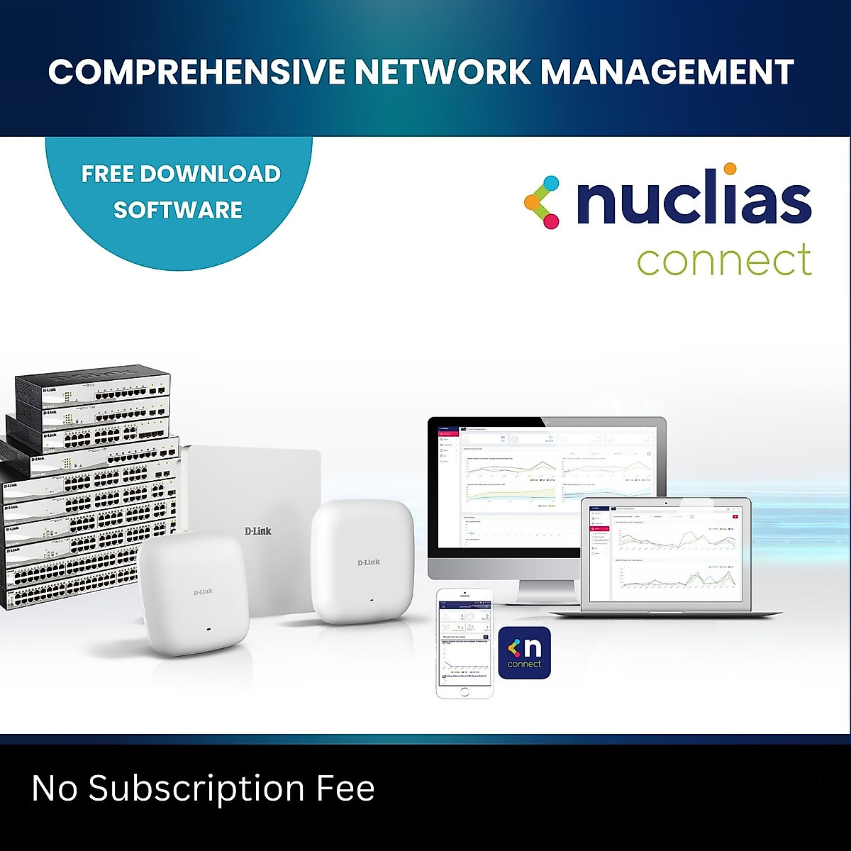 D-Link 28-Port Gigabit Smart Managed Switch | 24 GbE + 4 SFP Combo Ports | L2+ | VLANs | Cable Diagnostics | Web UI | Rackmount | Fanless | NDAA Compliant | Lifetime Warranty (DGS-1210-28)