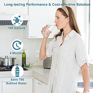 Faucet Water Filter Replacement for Brita Faucet Filtration Systems Compatible with Brita 36311 On Tap Faucet Filters System for Sink FR-200 FF-100 - Pack of 4 - Fits All Brita Tap Water Filters