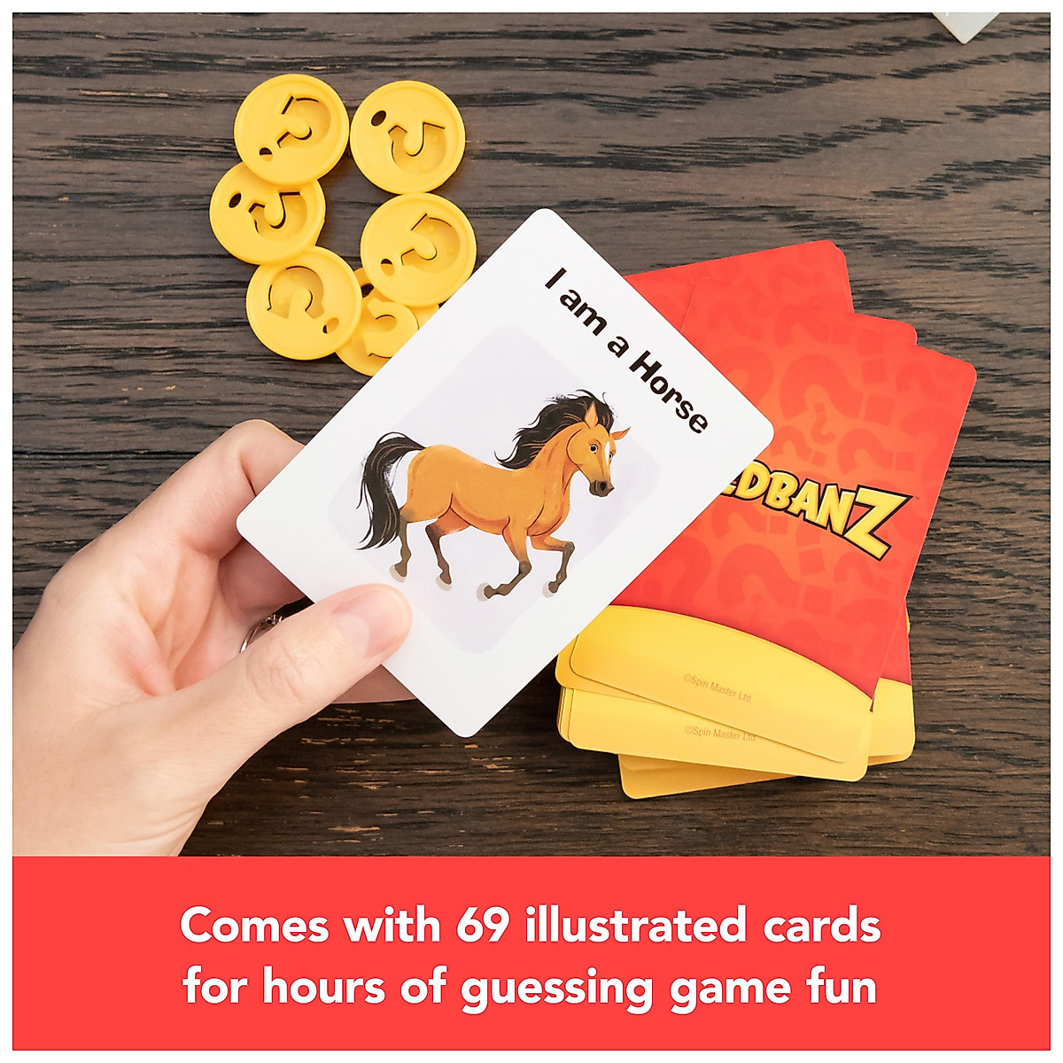 Hedbanz 2023 Edition Cards Picture Guessing Board Game- Family Games, Games for Family Game Night, Kids Games, Card Games for Families & Kids Ages 6 and Up