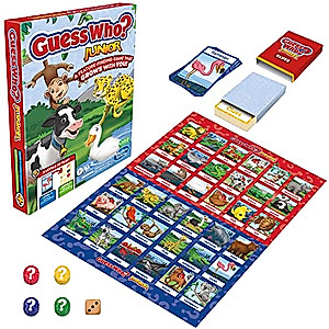 Hasbro Gaming Guess Who? Junior Board Game | Guess Who? Game for Younger Kids | Ages 3 and Up | 2 to 4 Players | Preschool Games | Fun Games for Kids