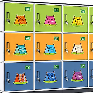 45 PCS Woodland Pup Tents Cut-Outs for Camping Bulletin Board Classroom Decor Woodland Theme Party Decoration, 9 Styles