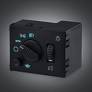 WMPHE Compatible with Headlight Switch Chevy Silverado GMC Sierra 2003-2007 Suburban Avalanche Yukon Tahoe Cadillac Escalade Headlamp Dimmer Switch Replace OE # 19381535 D1595G 15194803